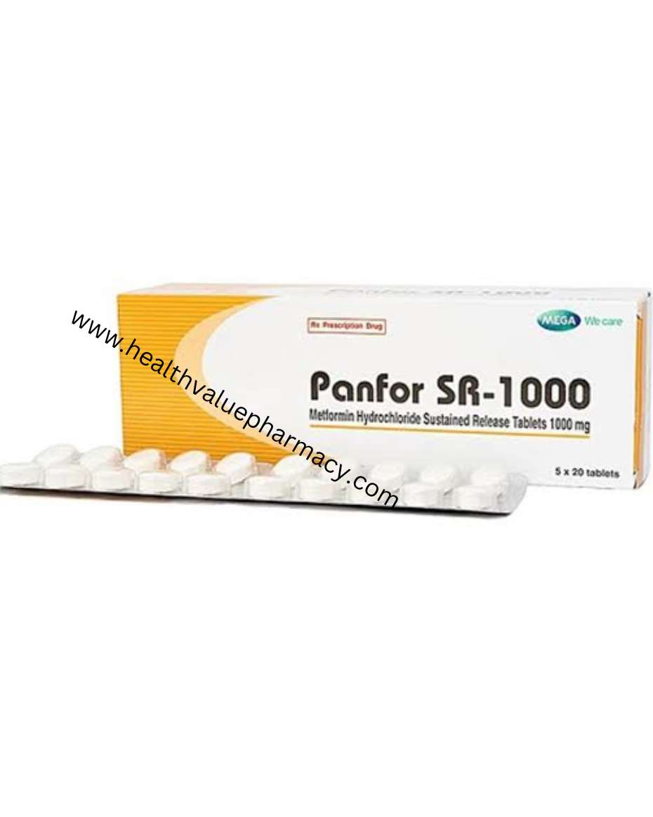 PANFOR SR-1000MG METFORMIN 10X10 - HEALTH VALUE PHARMACY